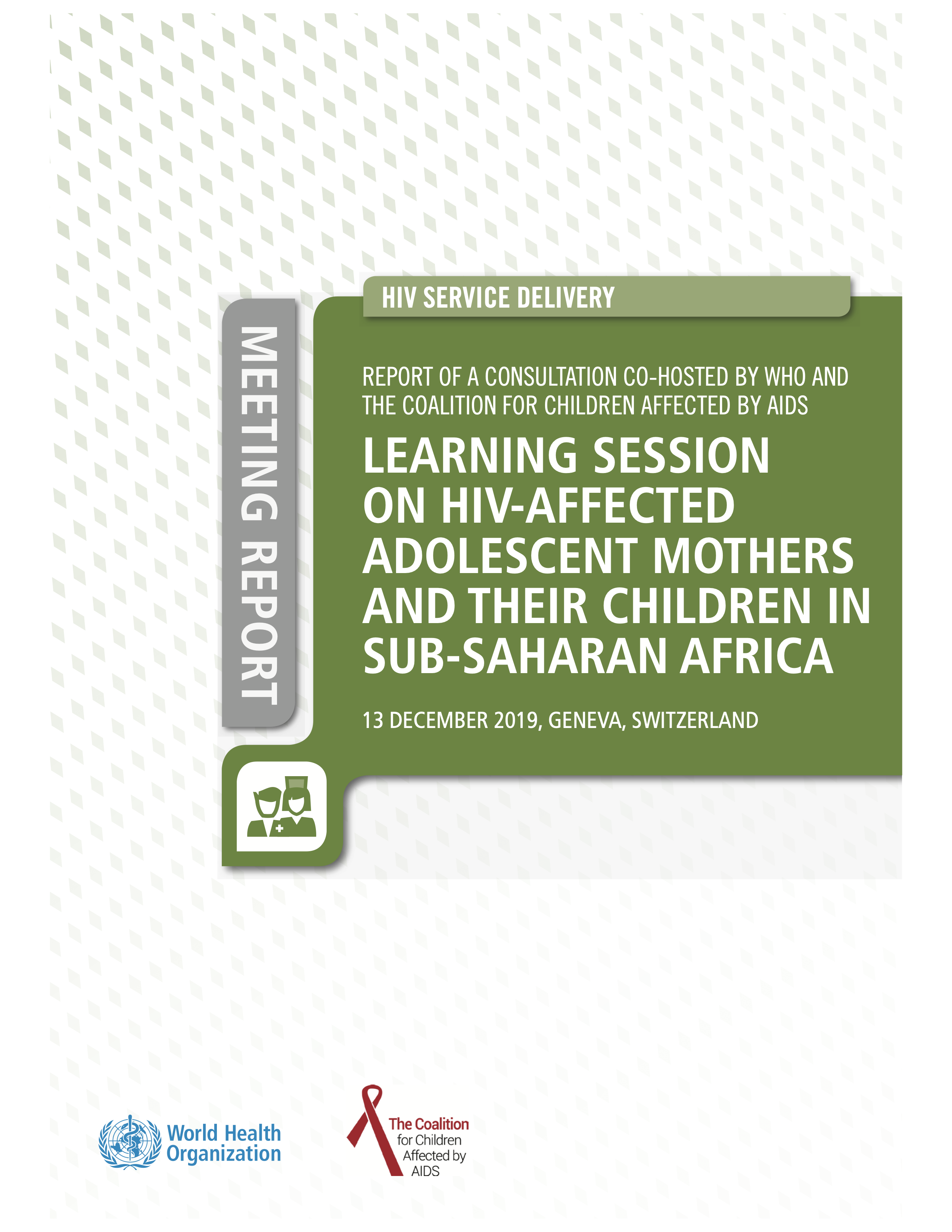 Learning Session on HIV-Affected Adolescent Mothers and Their Children in Sub-saharan Africa ...